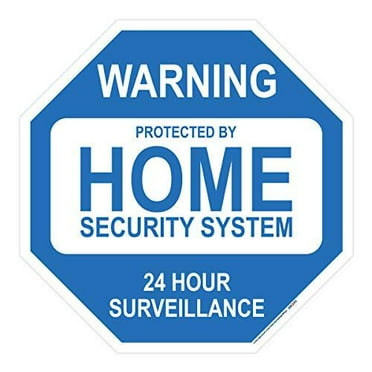 Warning Security System In Use Alarm Will Sound Sign - Walmart.com