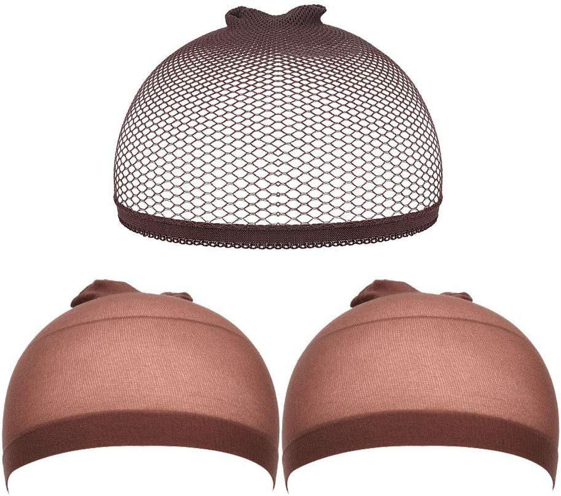 3 Pc Wig Caps| Cute Elastic Stocking Wig Liner Cap Nylon Stretch Mesh ...