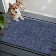 Area Rug 2x3ft Minimalist Navy Blue Area Rugs Washable Low Pile Floor ...