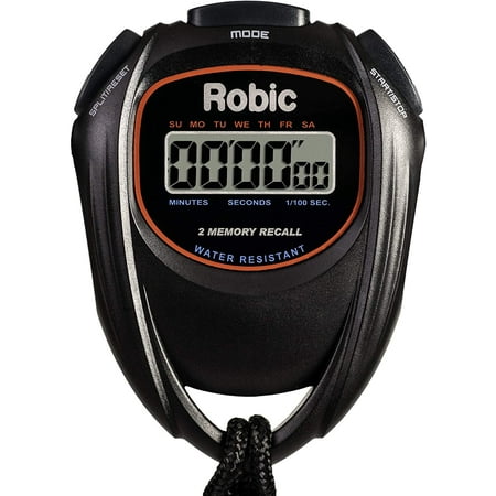 Robic Easy to Use, High Precision Stopwatch Water Resistant 2 Memory ...