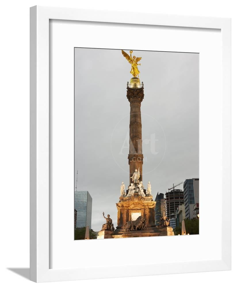 Historical Angel of Independence Statue in Paseo De La Reforma, Mexico ...