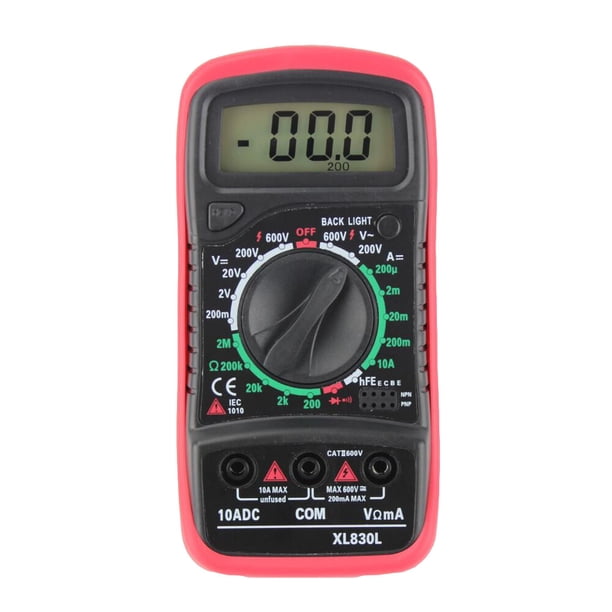 XL 830L Handheld LCD Digital Multimeter 3 1/2 Voltmeter Ohmmeter ...