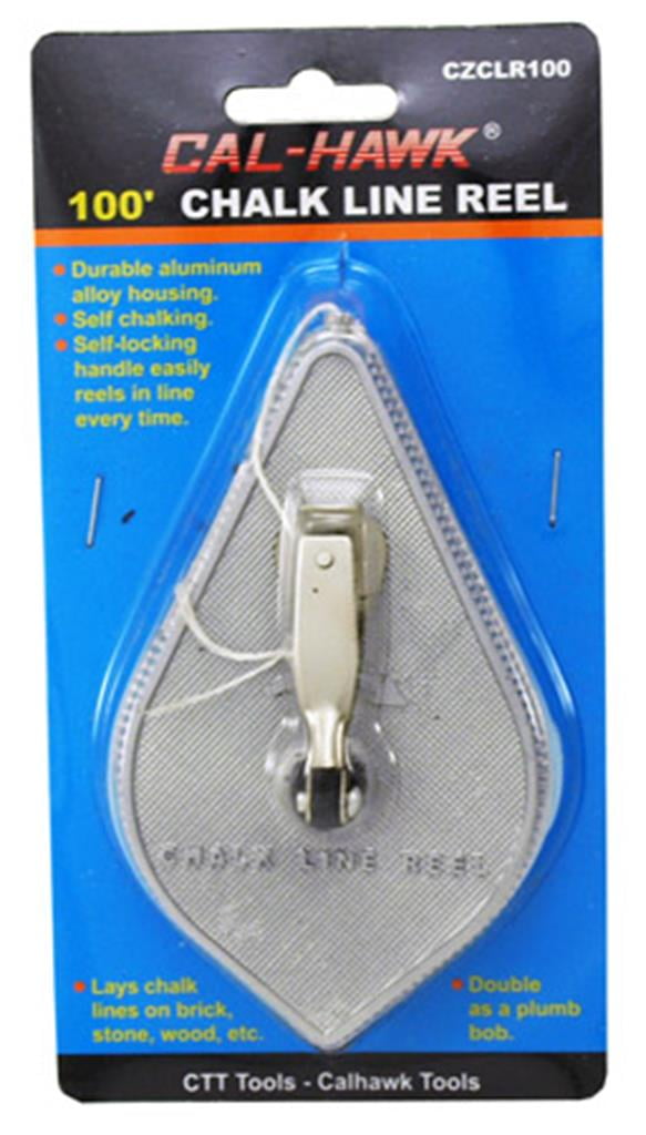"Cal Hawk Tools 100' Chalk Line Reel" - Walmart.com