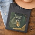 Comfort Colors Raccoon Eating Hot Dog Graphic Tee, Funny Animal Meme ...