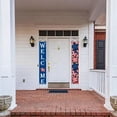 2 Pcs Patriotic Door Banner Set for 4th of July - Welcome Porch Signs ...