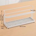 Water Bottle Drying Rack With Drain Tray - 2-Tier Kitchen Cup Storage ...