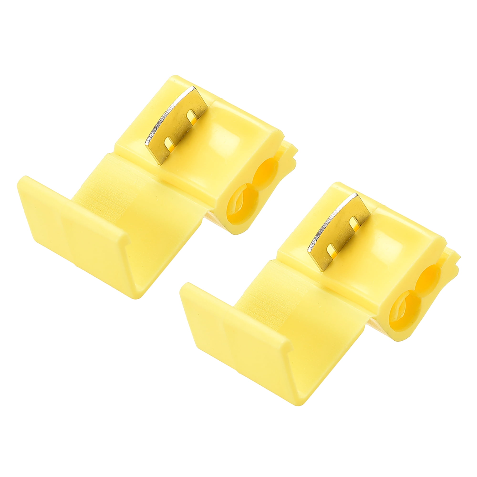 Wire Splice Connector Snap Wire Connector Yellow for 12-10 AWG 2Pcs ...