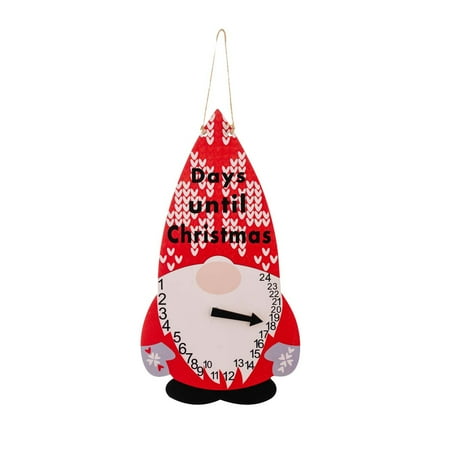 Agiferg Calendar Hanging Days Until Christmas Countdown Sign Wooden ...