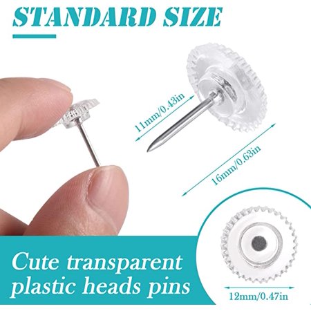 50 Pieces Mini Push Pin Pushpin Bar Shop Mounting Photo Picture Map ...