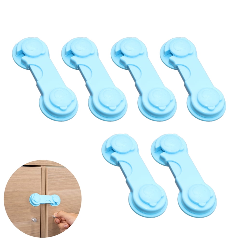 6-piece non drilled baby proof safety lock set for storage rooms ...