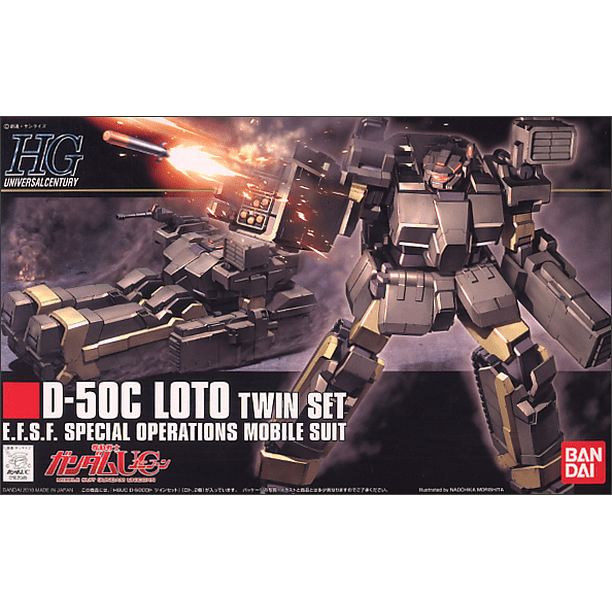 Bandai - Bandai Hobby Gundam Unicorn HGUC #106 D-50C Loto Twin Set HG 1 ...