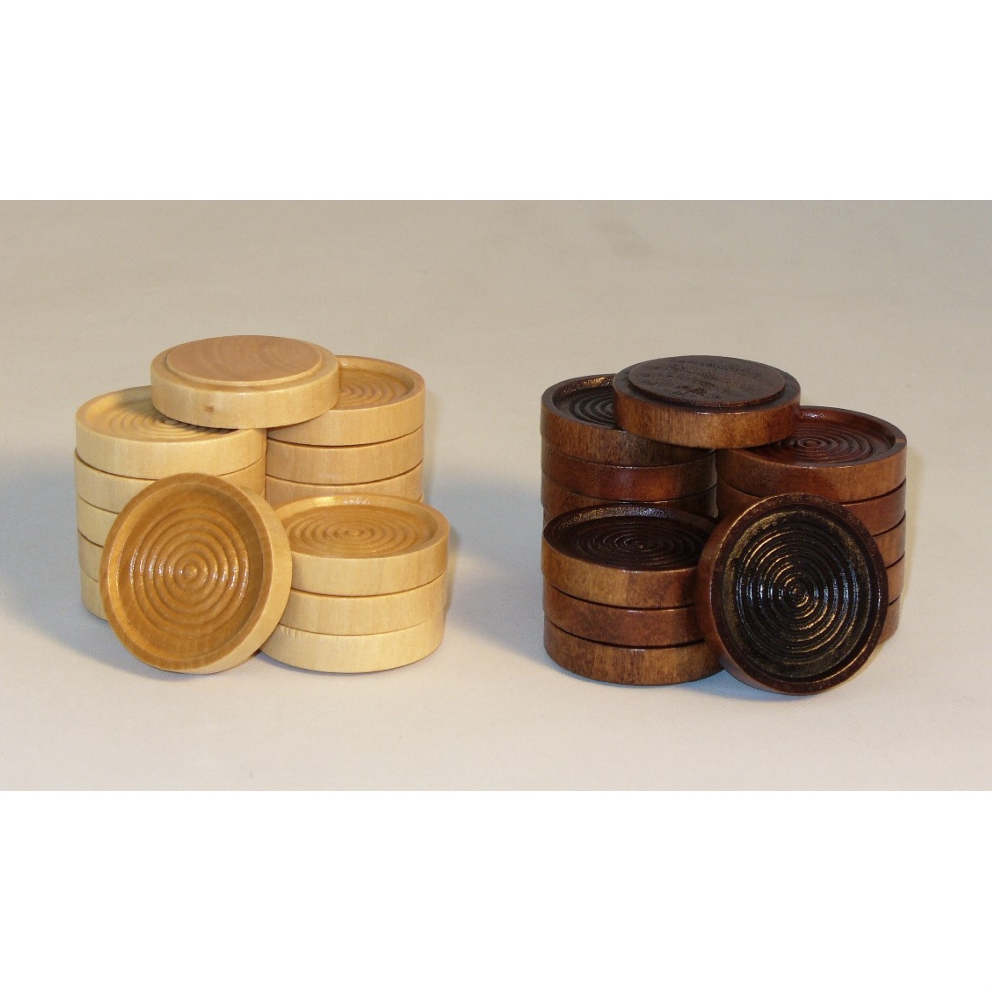 Chopra Wood Stacking Checkers - 1.75 diam. in. - Walmart.com - Walmart.com