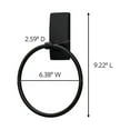 Command Bath Matte Black Towel Ring, 1 Towel Ring, 2 Strips - Walmart.com