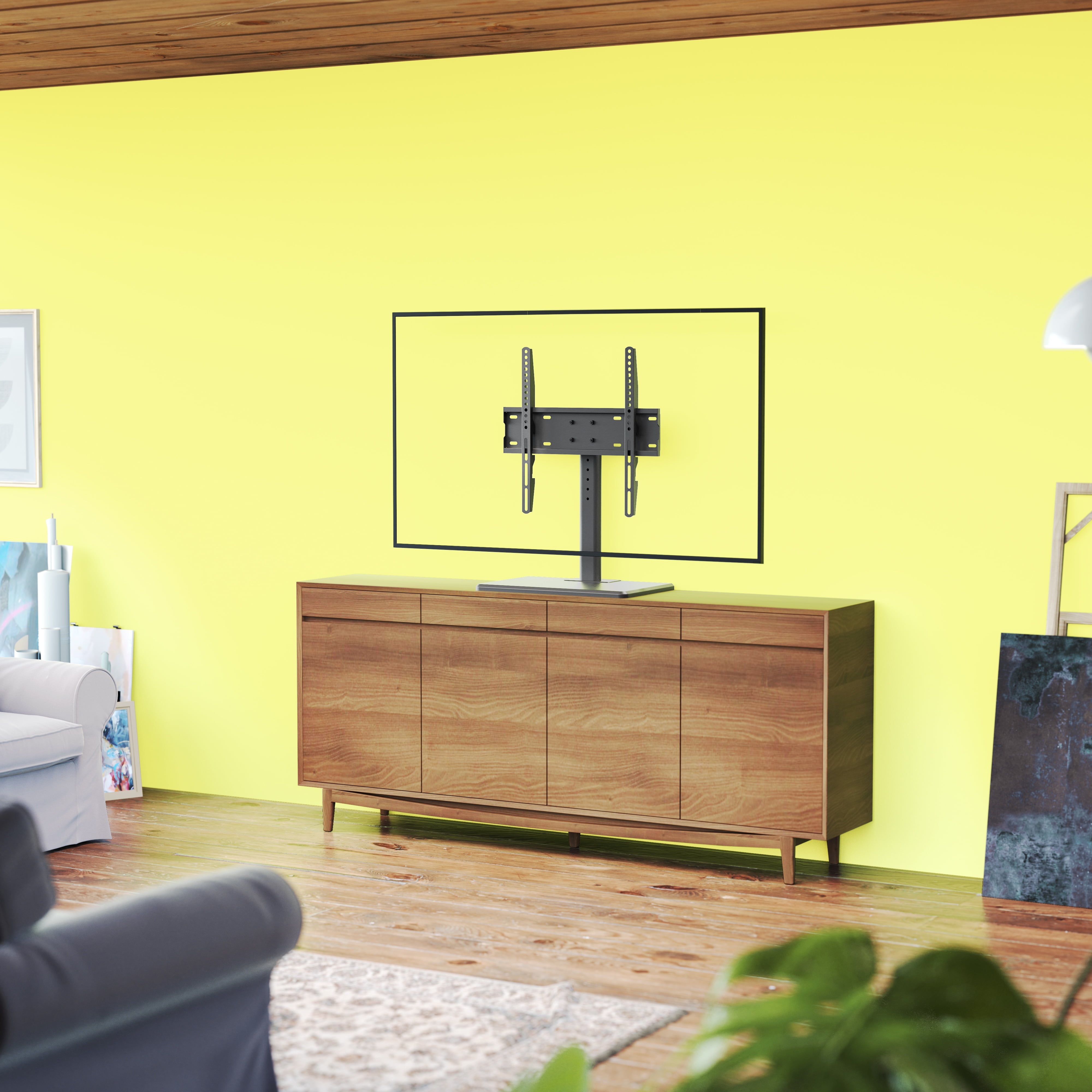 Hang on swivel tv base store