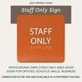 ADA CENTRAL SIGNS - 6" X6" Staff Only Sign - ADA Compliant Tactile ...