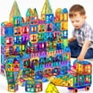 Triani Kids Magnetic Tiles Toys, 100Pcs 3D Magnetic Building Blocks ...
