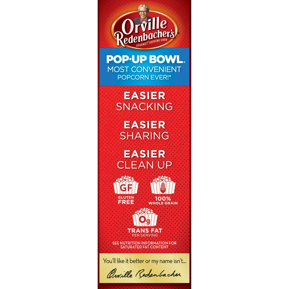 Orville Redenbacher Popcorn Pop Up Bowl