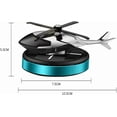 Car Air Freshener, Aluminum Solar Powered Rotating Incense Helicopter ...