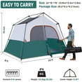 HIKERGARDEN 6 Person Camping Tent - Windproof, Easy Set Up, Portable ...