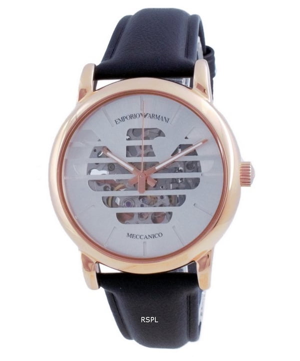 Emporio Armani Luigi Semi Skeleton Automatic AR60031 Men's Watch ...