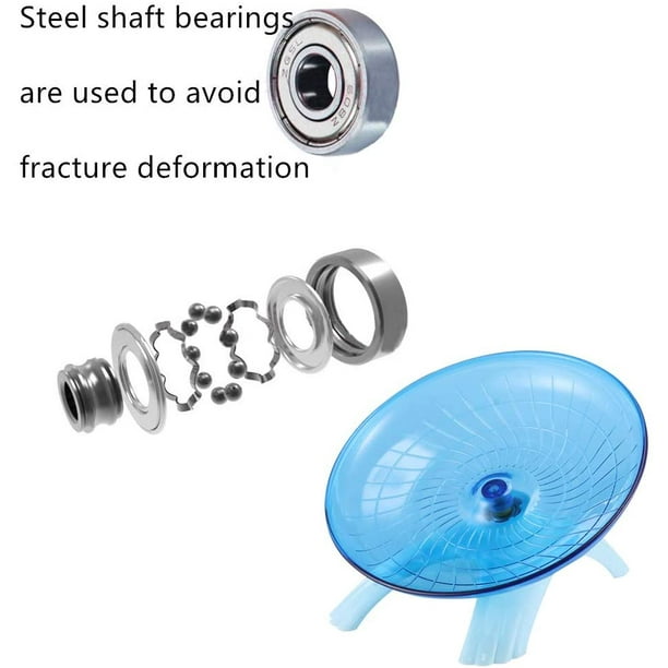 Hamster Flying Saucer Silent Running Exercise Wheel for Gerbil Rat ...