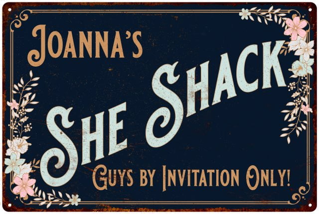 Joanna's SHE SHACK Sign Metal Wall Decor 16 x 24 Matte Finish Metal ...