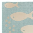 SAFAVIEH Courtyard Trena Fish Print Indoor/Outdoor Area Rug, 8' x 10 ...