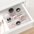 2 Pack Clear Acrylic Makeup Compact Organizer, 8 Spaces Vanity ...