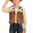 Bovxnpu Girls Outwear Jackets Kids Western Denim Fringe Vests Role Play ...