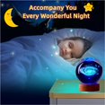 3.15 inch Galaxy Ball lamp, Solar System Ball Night Light with Wooden ...