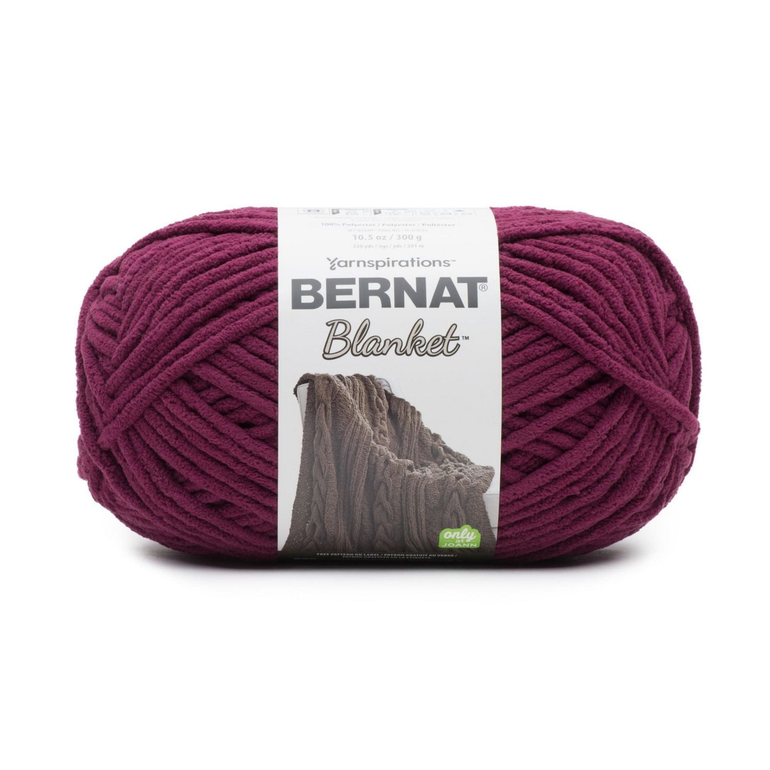 Click here for Bernat Blanket #6 Super Bulky Polyester Yarn  Burg... prices