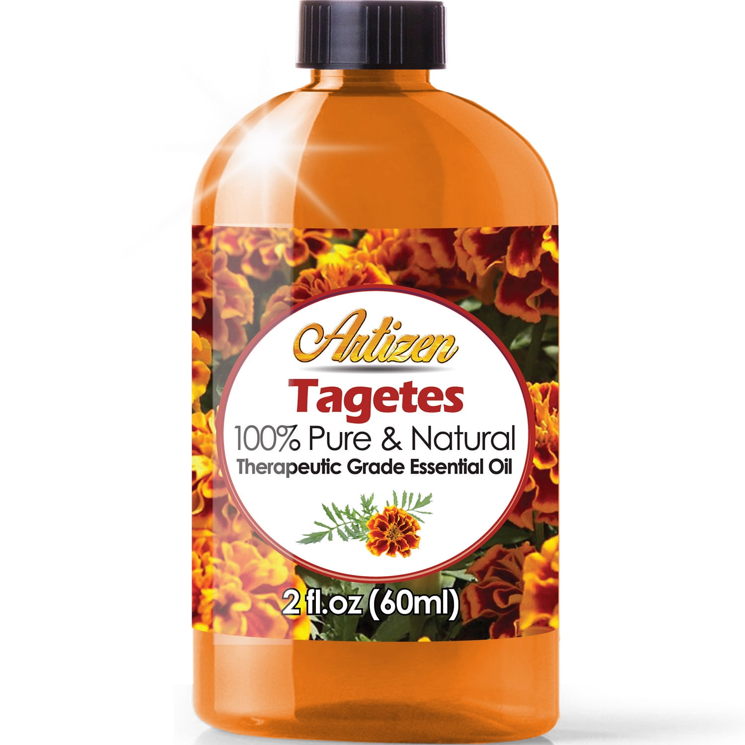 2oz - Artizen Tagetes Essential Oil (100% Pure & Natural - UNDILUTED ...