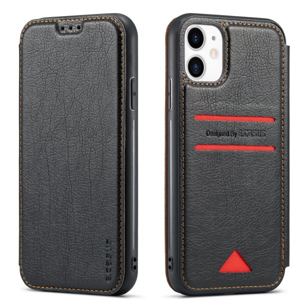 Casus Back Wallet Thin Two Tone Card Holder Slim Flip Cover Case for ...