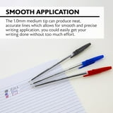 BAZIC Ballpoint Pure Assorted Color Stick Pens, 1.0 mm, (12/Pack), 1 ...