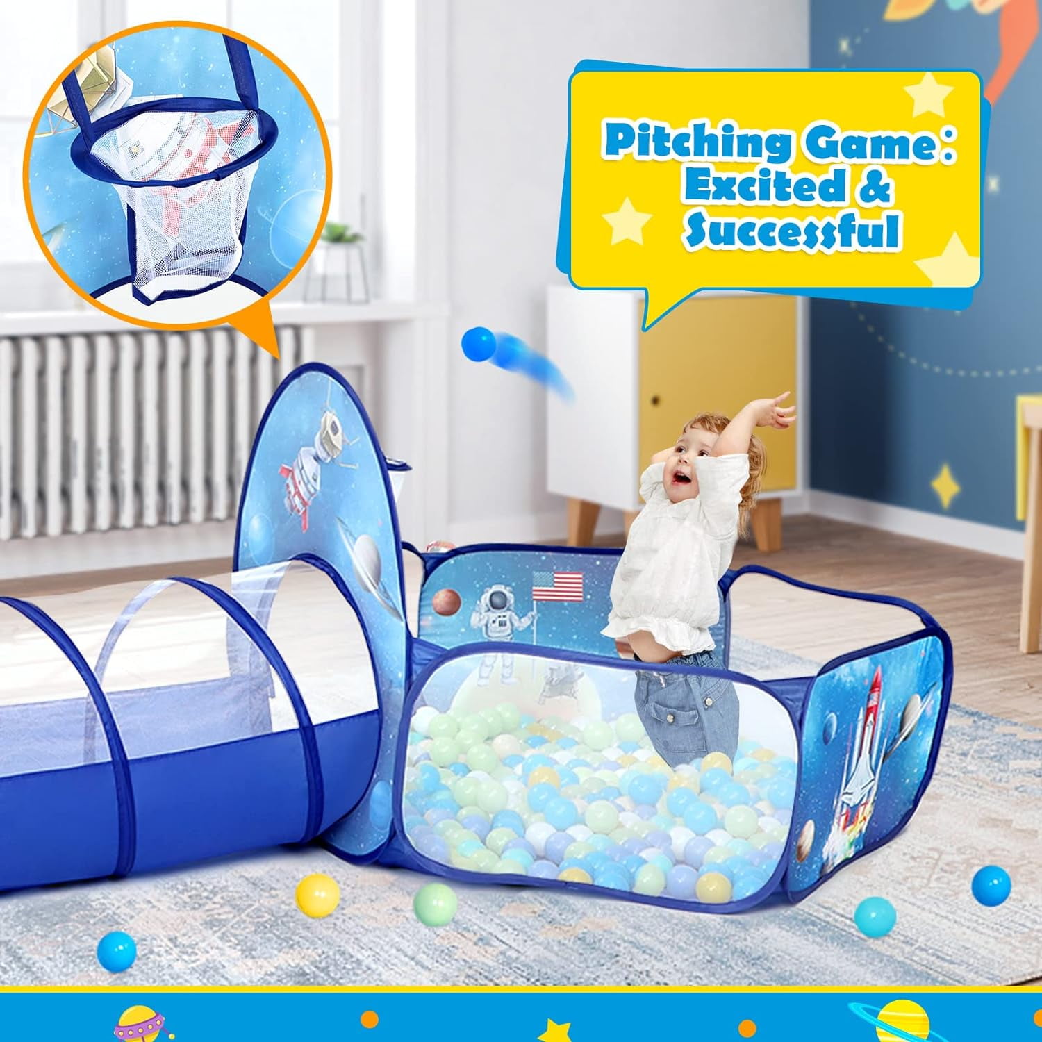 Click here for Grm 3pc Kids Play Tent For Boys With Ball Pit & Cr... prices