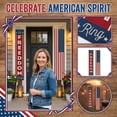Patriotic Flag Banner Single Sided Hanging Stars and Stripes Decoration ...