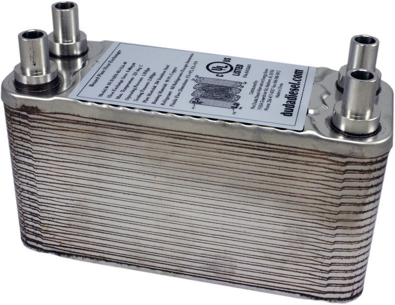 B3-12A 30 Plate Stainless Steel Heat Exchanger with 1/2" Hose Barb ...