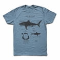 Teeso Great White Shark Anatomy T-Shirt – Hand-Drawn Biology Diagram ...