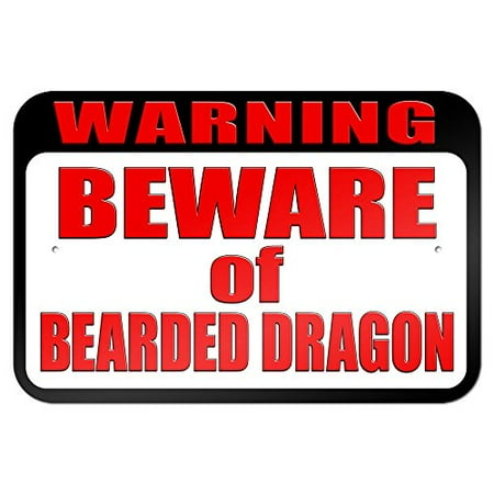 Warning Beware of Bearded Dragon 9" x 6" Metal Sign | Walmart Canada