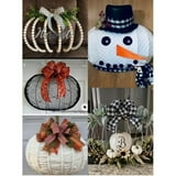 Pumpkin Wreath Form 2pcs Metal Wire Frame for Fall Décor Halloween ...