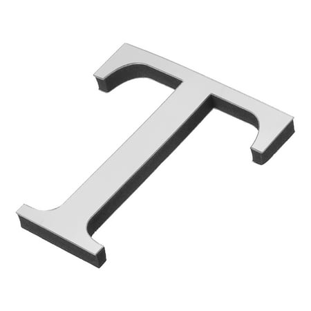 Uxcell 3D Acrylic Alphabet Mirror Wall Stickers Letter T Self Adhesive ...