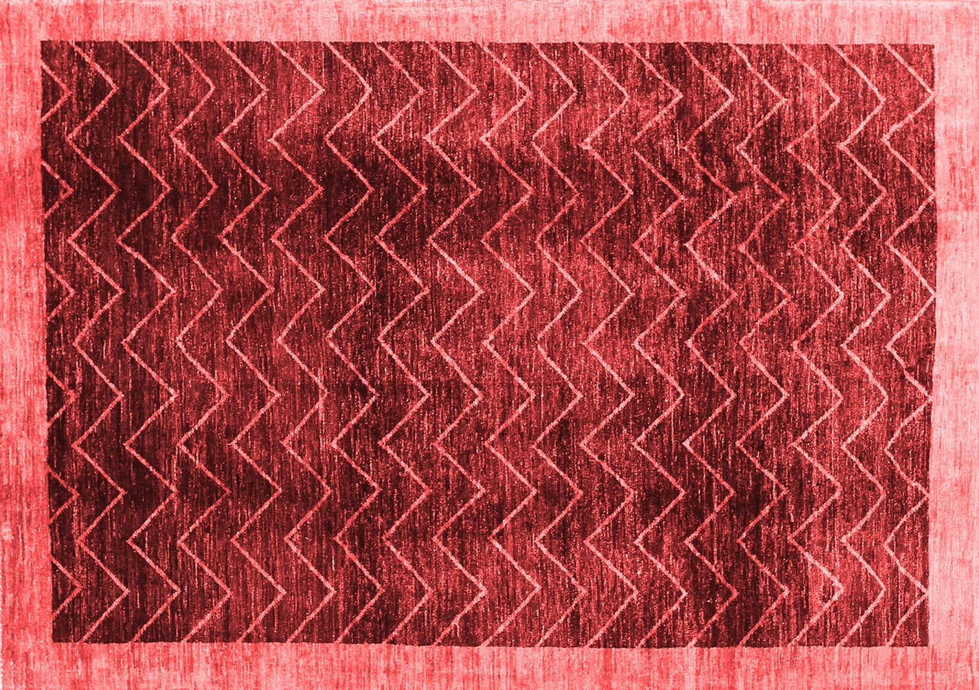 Ahgly Company Indoor Rectangle Abstract Red Contemporary Area Rugs, 2 ...