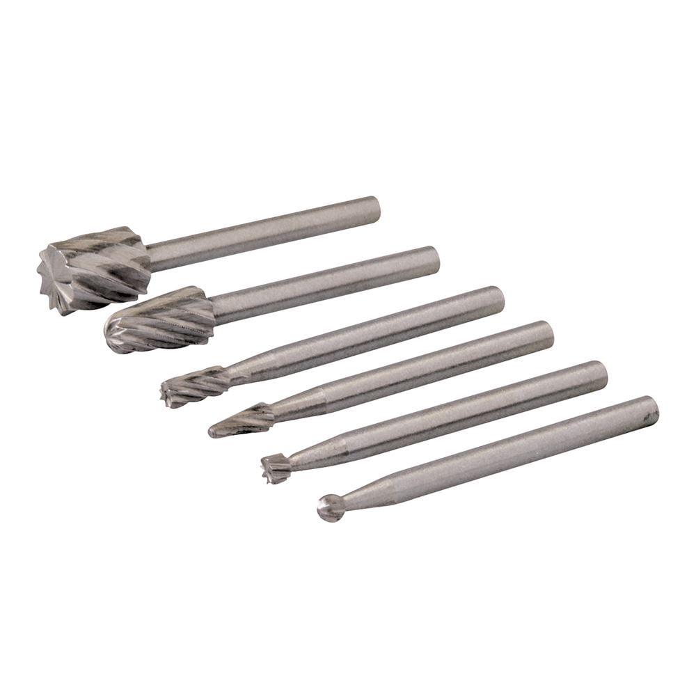Silverline - Rotary Tool HSS Burr Set 6pce - 2, 3, 5, 7mm Dia - Walmart.com