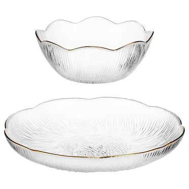 Mainstays 12-Pieces Round Clear Glass Dinnerware Set - Walmart.com