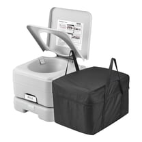 VEVOR Portable Camping Toilet,5.3 Gal Waste Tank & 3.2 Gal Flush Tank ...