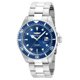 Invicta Men's 43mm 'Pro Diver' Quartz Blue Dial Date Stainless Steel ...