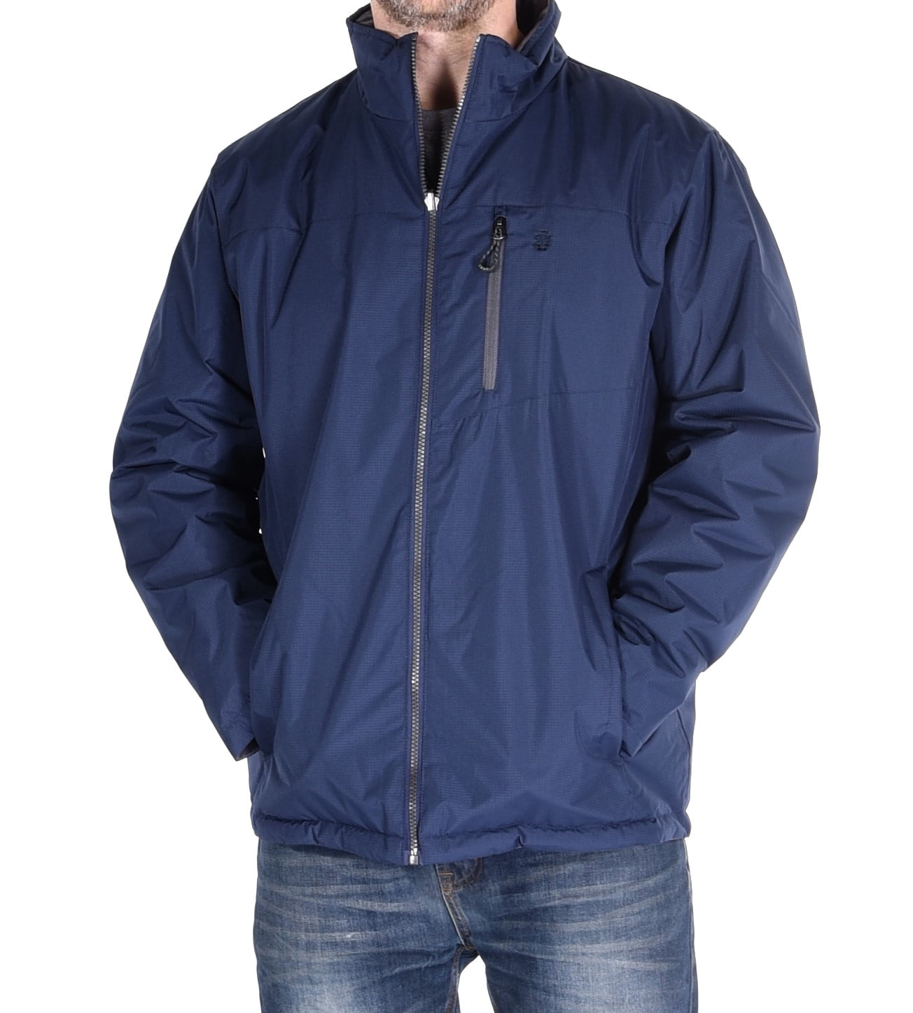 Izod Men's 3-In-1 Convertible Systems Colorblock Jacket In Blue ...