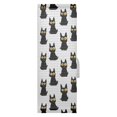 Black Dog Texture Design Door Curtain Sheer Privacy Light Filtering ...