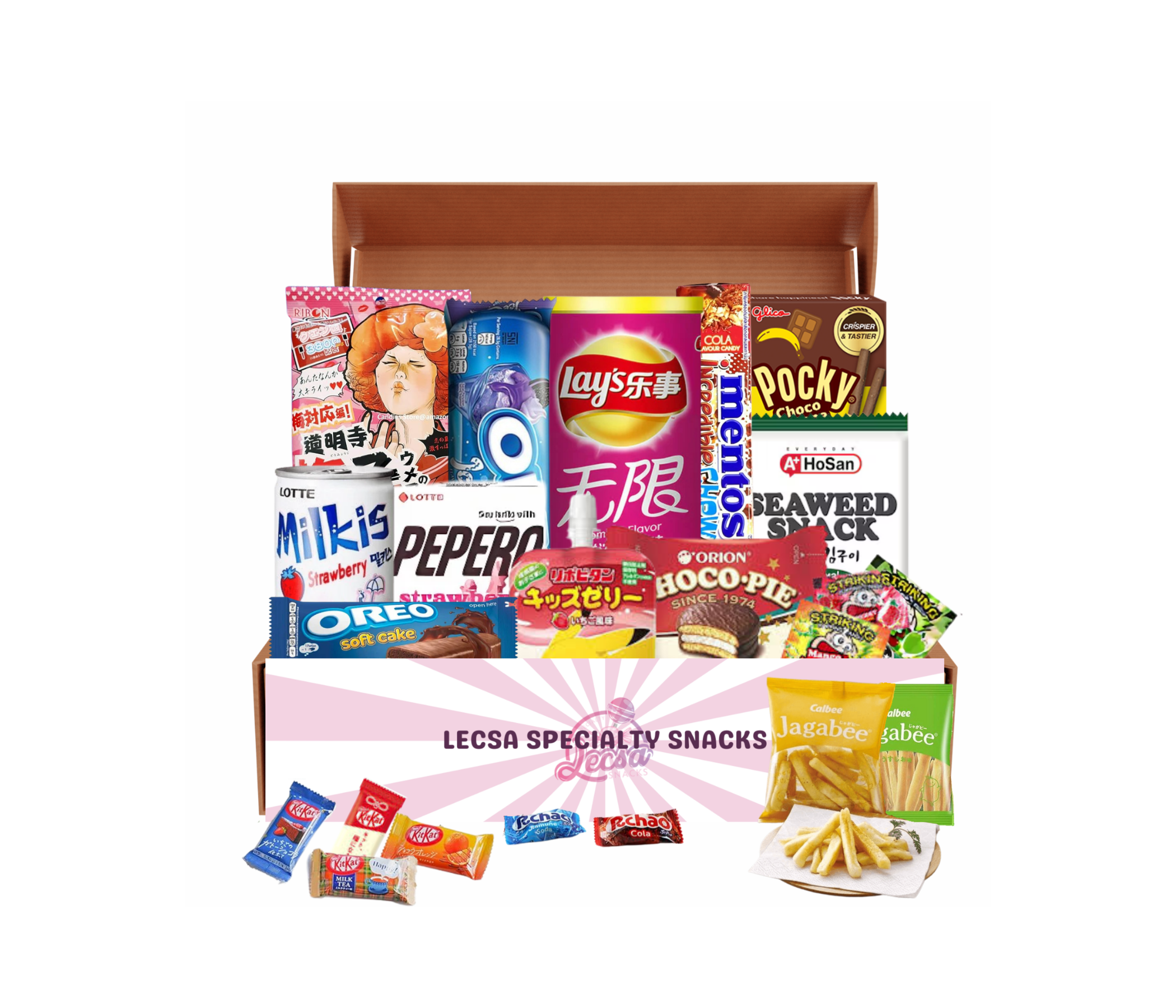 Asian Snack Box, Assortment of Popular Treats from Japan, Korea, and ...