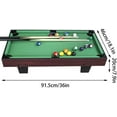 AIPINQI 36 inch Mini Pool Table, Tabletop Billiard Game Set with Cues ...
